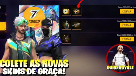 CORRE PEGUE AS NOVAS SKINS DA NOVA ATUALIZAÇÃO OB45 DE GRAÇA OURO
