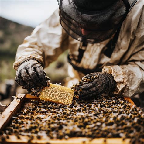 Free Beekeeper Inspecting Hive Image Beekeeper Honeybees Hive