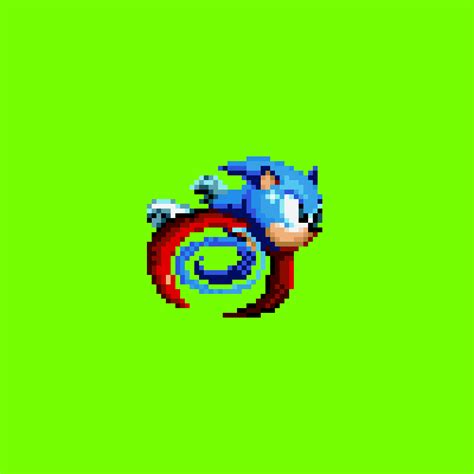 Pixilart Sonic Mania Runing By Aaron The Hedge