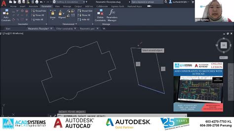 add constraints to sketches with autocad youtube