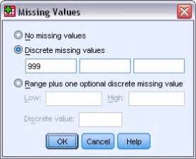 Missing Values For A Numeric Variable