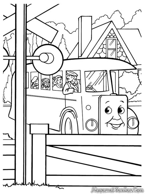 Mewarnai Kereta Thomas And Friends Mewarnai Gambar