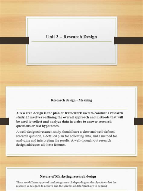Unit 3 Research Design Pdf Marketing Research Causality
