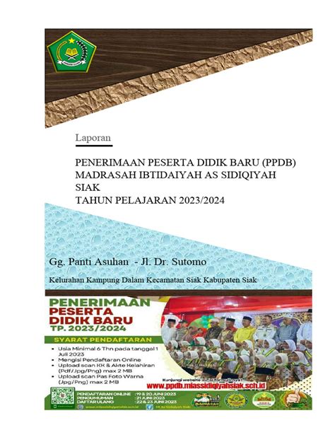 Laporan Ppdb 2023 2024 Pdf