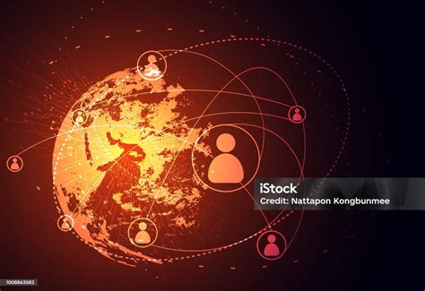 추상적인 기술 개념 글로벌 네트워크 연결이 세계와 디지털 링크 글로벌 비즈니스 연결 안녕 기술 과학 배경 Nasa에서 제공