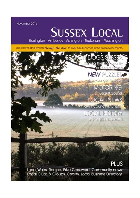 Sussex Local Magazine Storrington Nov 2016 By Sussex Local Magazine Issuu