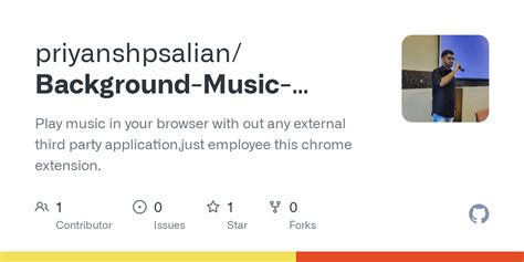 GitHub Priyanshpsalian Background Music Player Play Music In Your Browser With Out Any