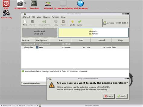 How To Resize Activeprimary Root Partition Using Gparted Utility