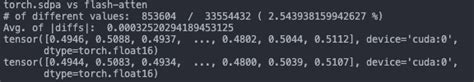 Different Result Between Flash Attn Varlen Kvpacked Func And Torch