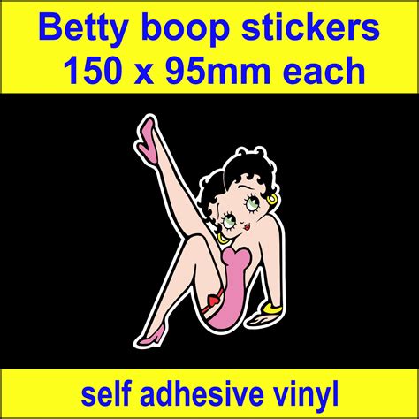 Betty Boop Leg Kick Stickers Pink Dress Scooter Vespa Vw Van Dub Jdm