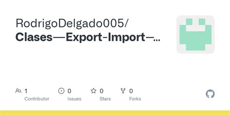 Pull Requests · Rodrigodelgado005clases Export Import Js9 · Github