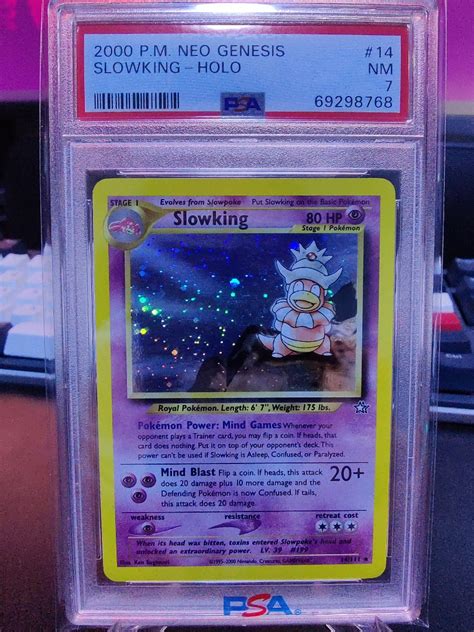 Pokemon Tcg Card Neo Genesis Slowking Psa Hobbies Toys Toys