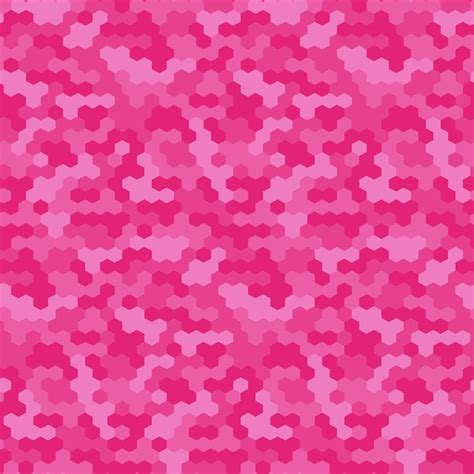 Premium Vector Pink Seamless Hexagonal Vector Pattern