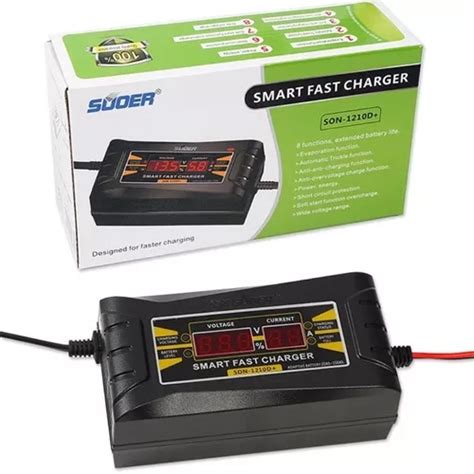 Cargador Bateria 12v Inteligente Pulsos 10a Auto Stop Emn Cuotas Sin