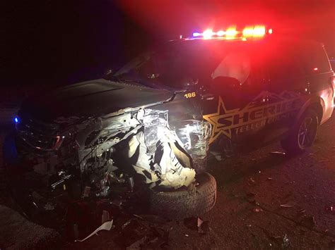 Officer Injured Suspected Dui Driver Crashes Head On Into Teller