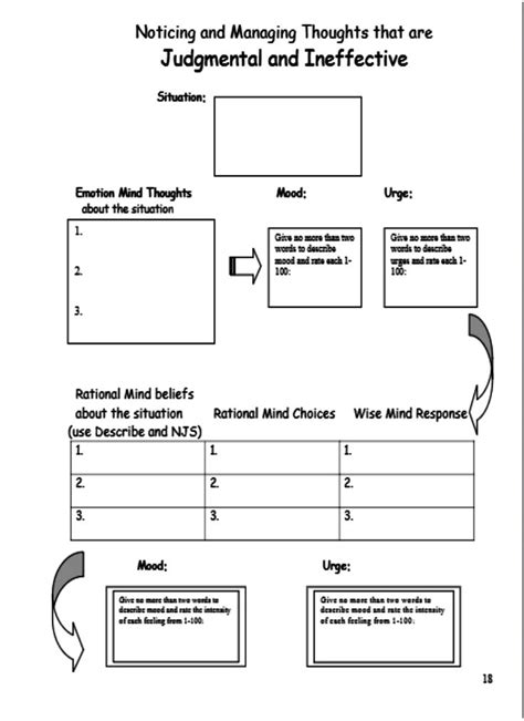 Dbt Self Esteem Worksheets Dbt Worksheets
