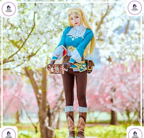 Princess Zelda Blue Outfit Cosplay Costume Cosplay Breath Of Etsy