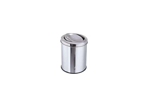 Lixeira Inox Tampa Flip Top Basculante 15 Litros Lixo em Promoção é