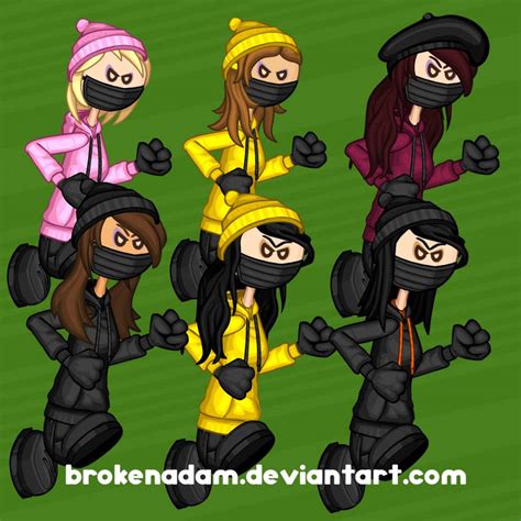 Masked Women Running By Brokenadam On Deviantart