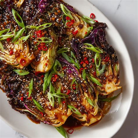 Charred Cabbage With Sticky Soy Glaze A Bold Caramelized Vegetable