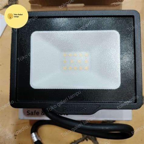 Promo FLOOD LIGHT PHILIPS LED BVP150 BVP 10 WATT LAMPU SOROT PUTIH