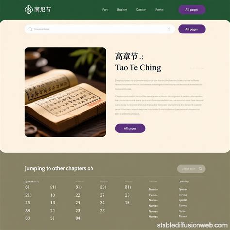 Tao Te Ching Translation Website Sketch Stable Diffusion Online