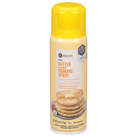 Se Grocers Cooking Spray Butter Flavored No Stick 6 Oz Delivery Or