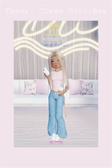 Dress To Impress Clean Girl Dress To Impress Girl Themes Girl