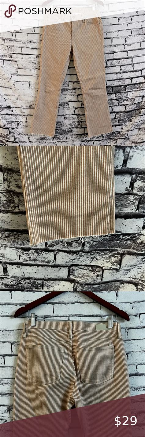 AG Adriano Goldschmied The Jodi High Rise Slim Flare Crop Jean Stripe