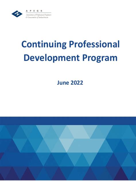 Continuing Professional Development Program For Association Members An
