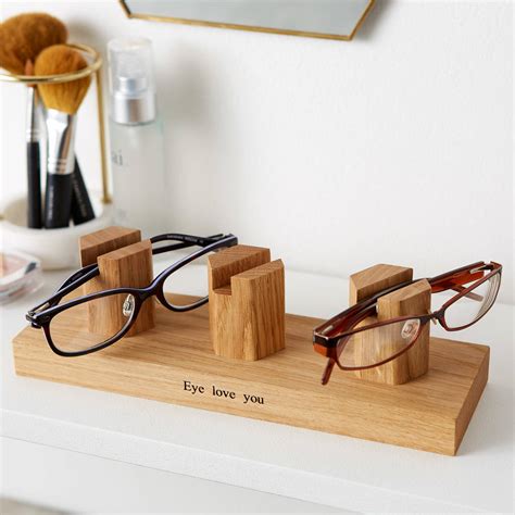 Personalised Double Glasses Sunglasses Stand By Mijmoj Design