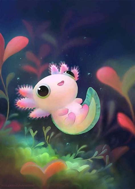 100 Cute Axolotl Wallpapers