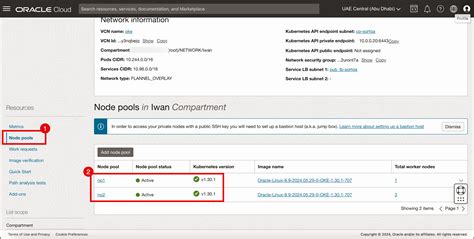 Aprovechar el túnel SSH con Oracle Cloud Infrastructure Kubernetes