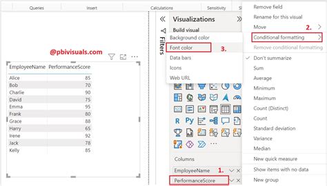 power bi exercise create a conditional formatting rule learn bi