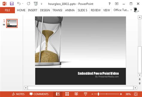 Как сделать песочные часы в Powerpoint