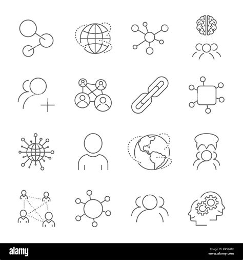 Linear Social Media Icons Set Universal Social Media Icon To Use For Web And Mobile UI Social