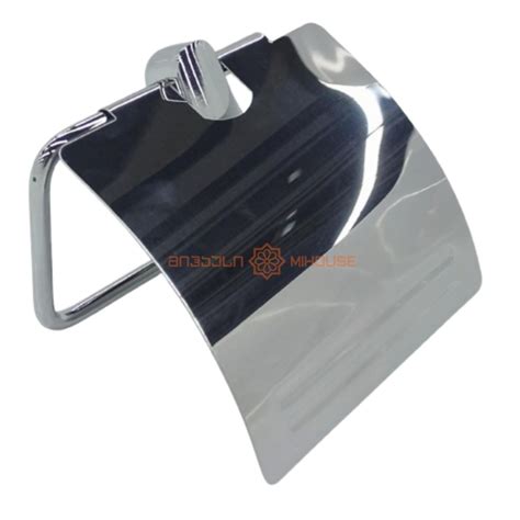 ტუალეტის ქაღალდის საკიდი საფარით მქრქალი ვერცხლისფერი Mh 26902 1