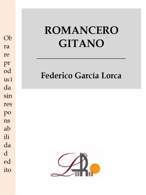 Federico Garcia Lorca Romancero Gitano Pdf