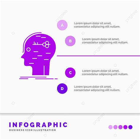Brain Hack Hacking Key Mind Infographics Template For Websit 3d
