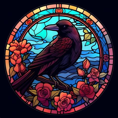 Raven Stained Glass Images Free Download On Freepik