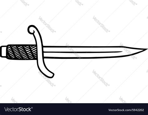 Dagger Royalty Free Vector Image Vectorstock Dagger Royalty Free Vector Image Vectorstock