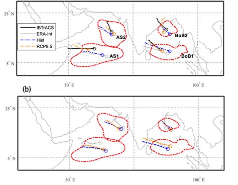 Decomposed Cluster Mean Track Trajectories From A The Original Download Scientific Diagram