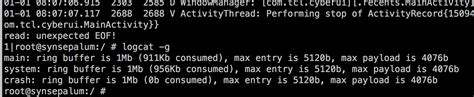 Android Logcat Read Unexpected Eof In Android 60 Or Android 70