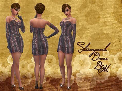 The Sims Resource Steampunk Dress And Outfit