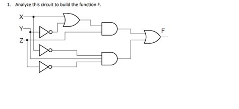 Solved Analyze This Circuit To Build The Function F X F Chegg