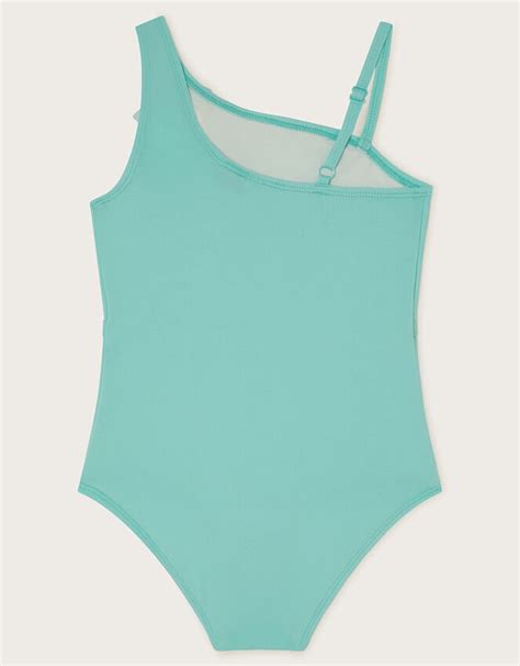 Flower Mesh Swimsuit Blue Girls Beach And Swimwear Monsoon Us