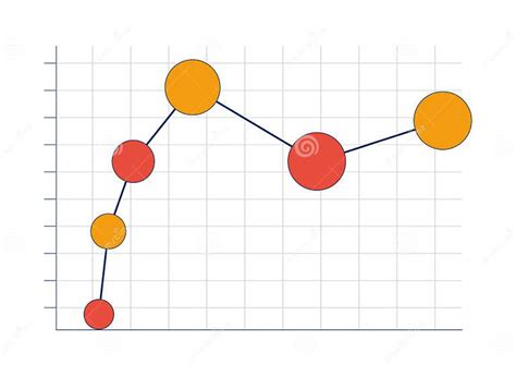 Bubble Chart With Data Points On Grid 2d Cartoon Object Stock Illustration Illustration Of