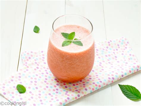 Watermelon And Strawberry Smoothie