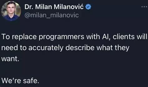ronak jain on linkedin replace programmers ai clients need