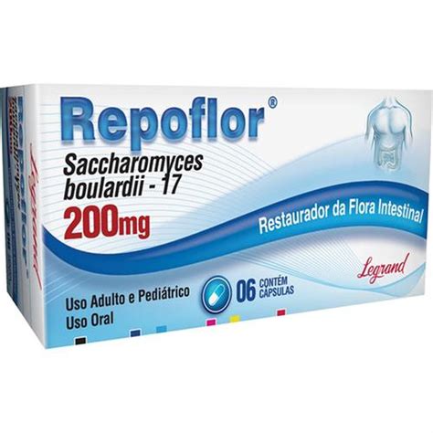 Repoflor 200mg Frasco Com 6 Capsula Legrand Martins Atacado